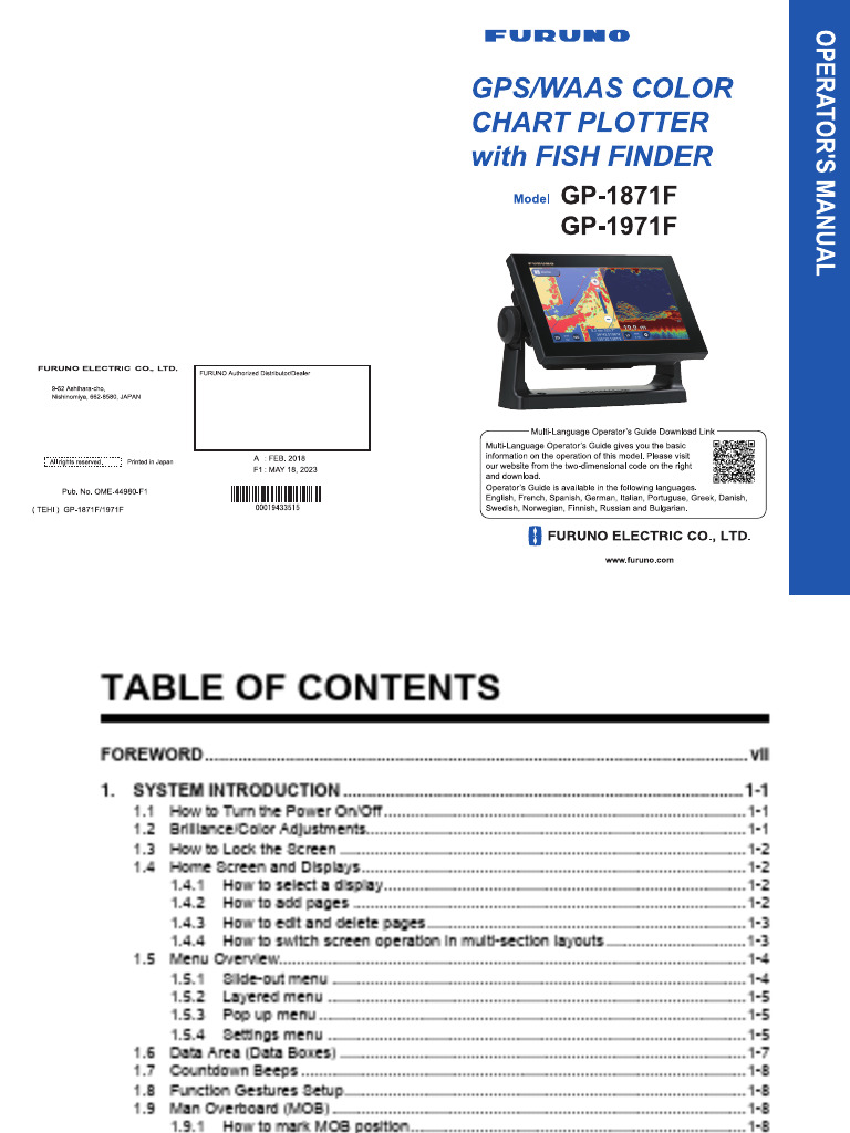 OME44980F1 GP1x71F | PDF | Menu (Computing) | Computer Keyboard