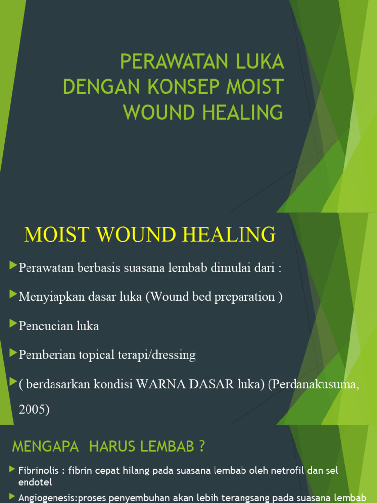 Perawatan Luka dengan Moist Wound Healing | PDF