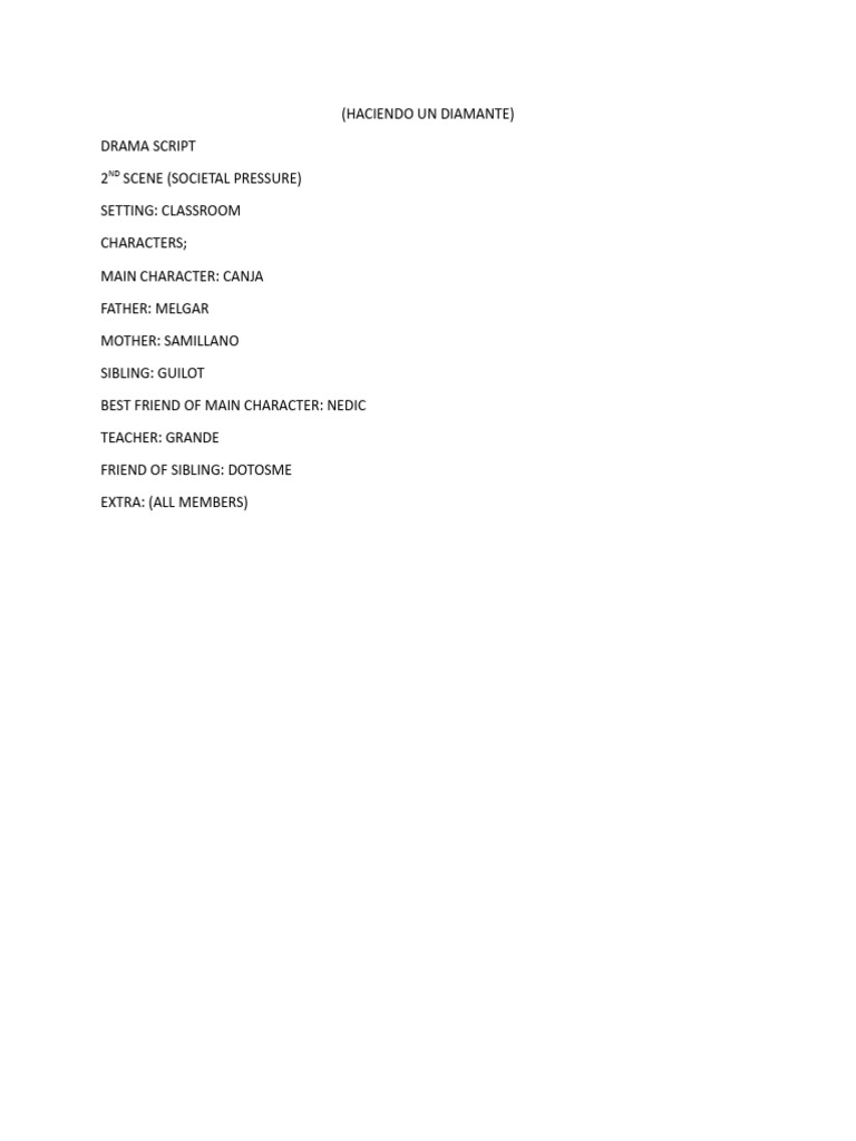 Drama Script Film | PDF