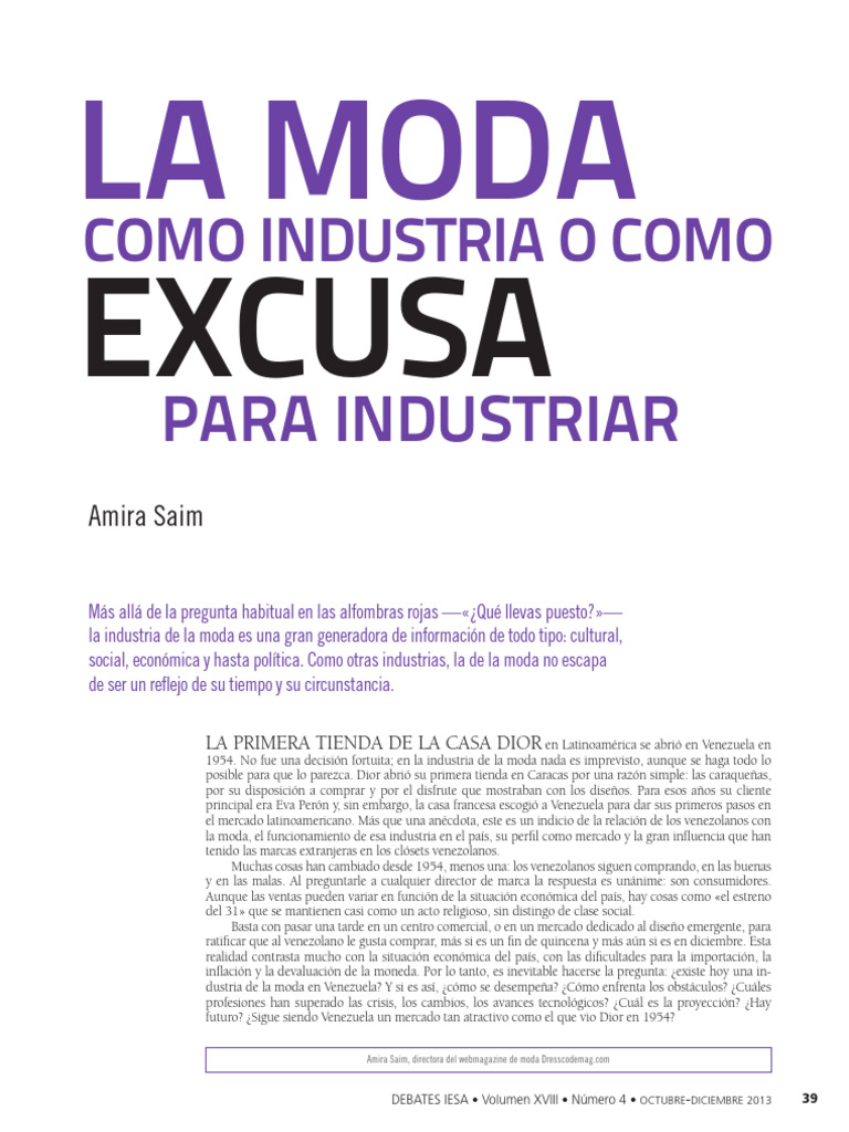 Saim Moda | PDF | Venezuela | Moda