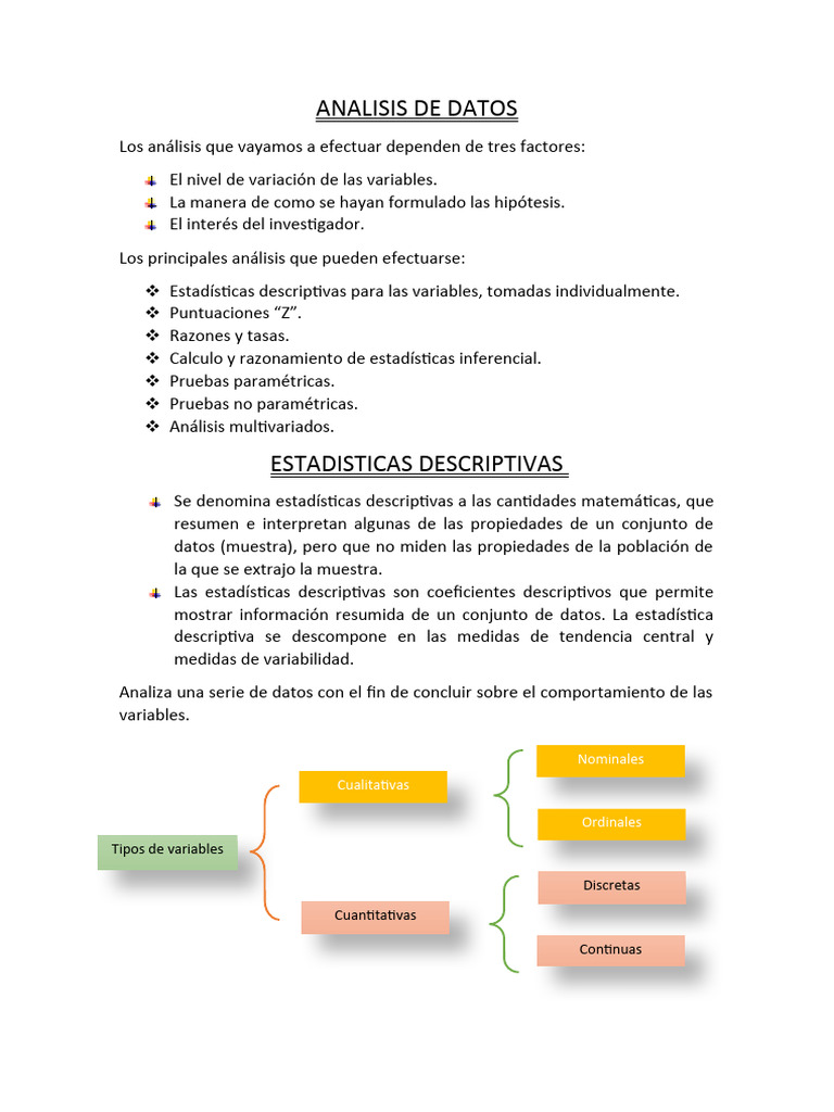 Analisis de Datos | PDF