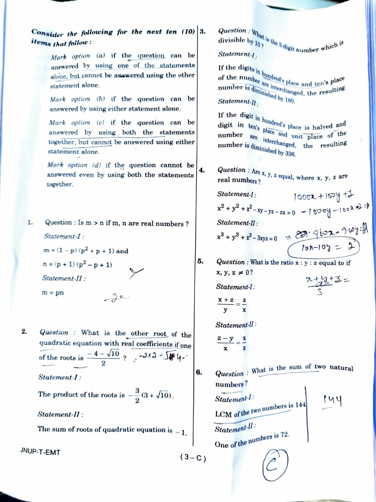 Cds Maths Set C 11 | PDF | Sphere | Mathematics