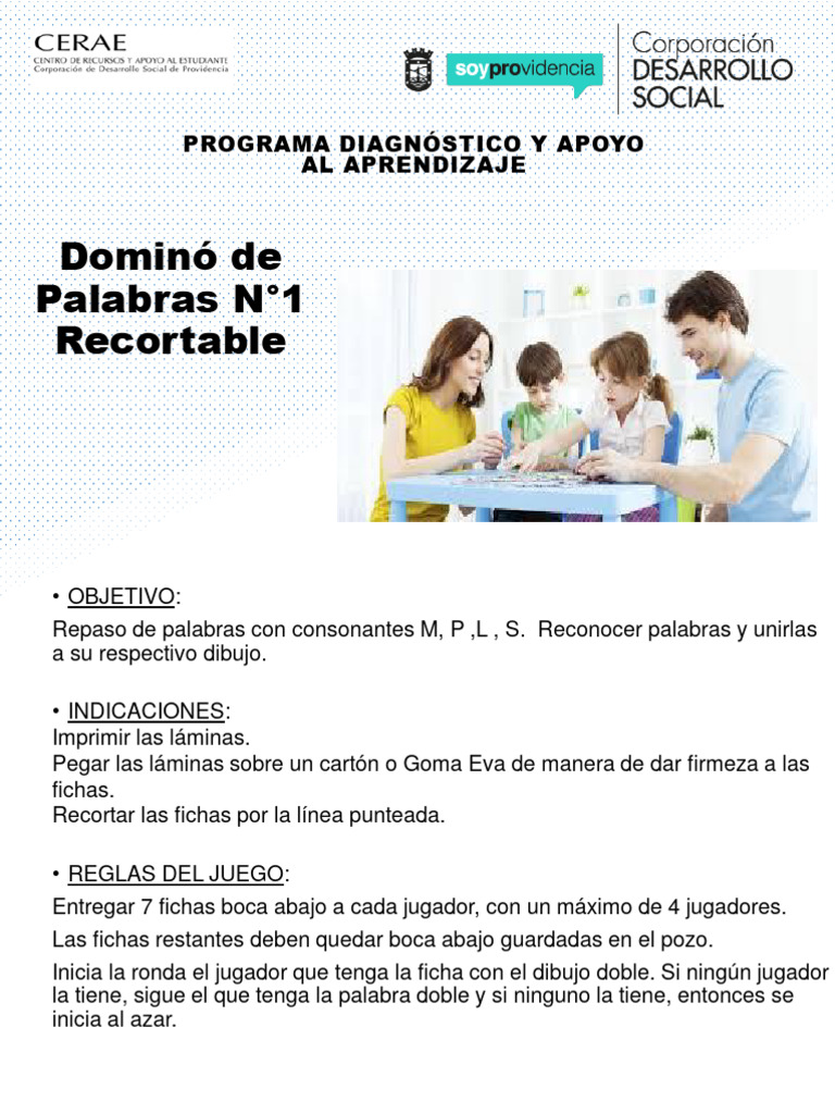 Domino 1 Primer Ciclo | PDF