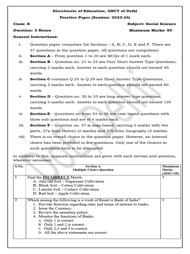 10 Socialscience Eng PP 2023 24 1 | PDF | Lignite | Reason