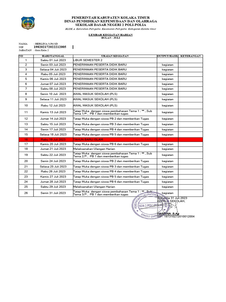 LKH KLS 2 Juli 2023 | PDF