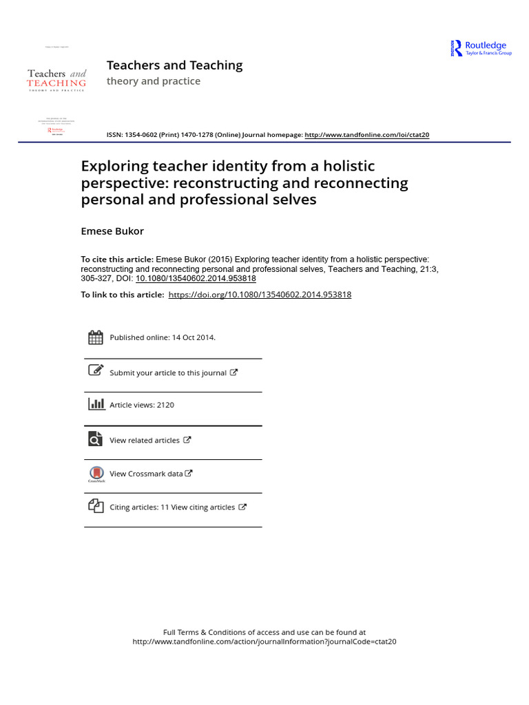 Bukor Identity | Download Free PDF | Emotions | Experience