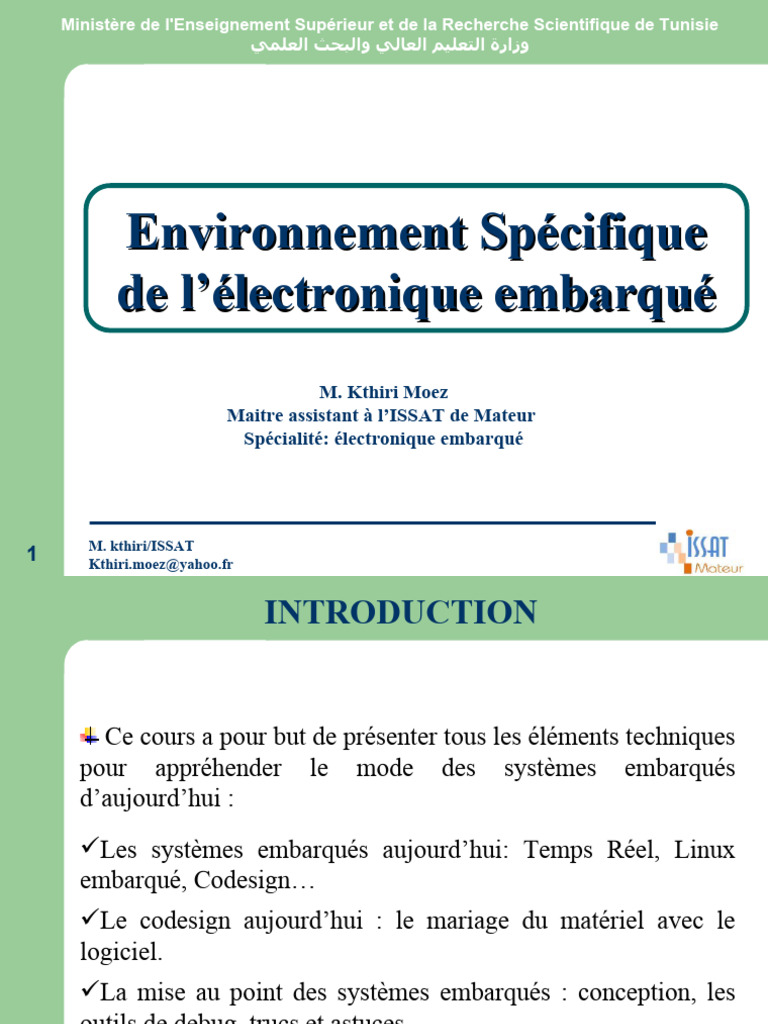 Envsysteme Embarqué | PDF