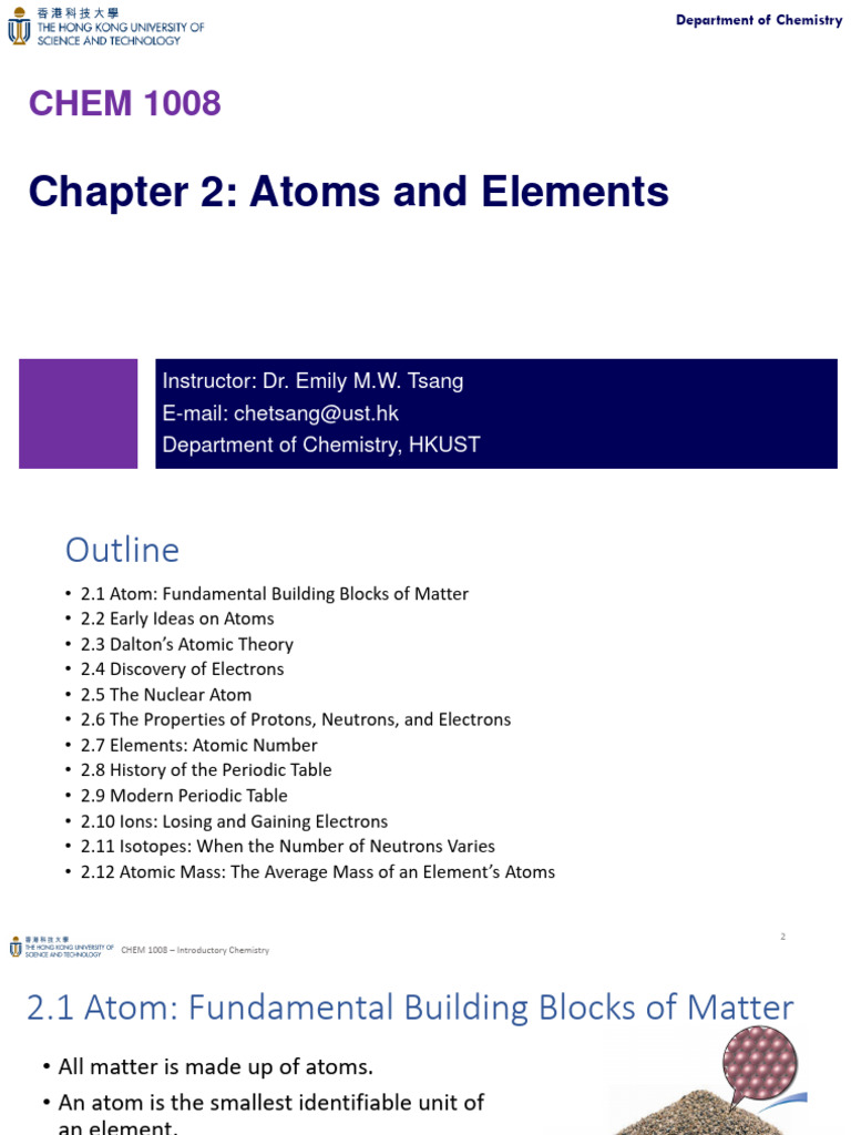 CH2 Atoms and Elements | PDF | Ion | Atoms