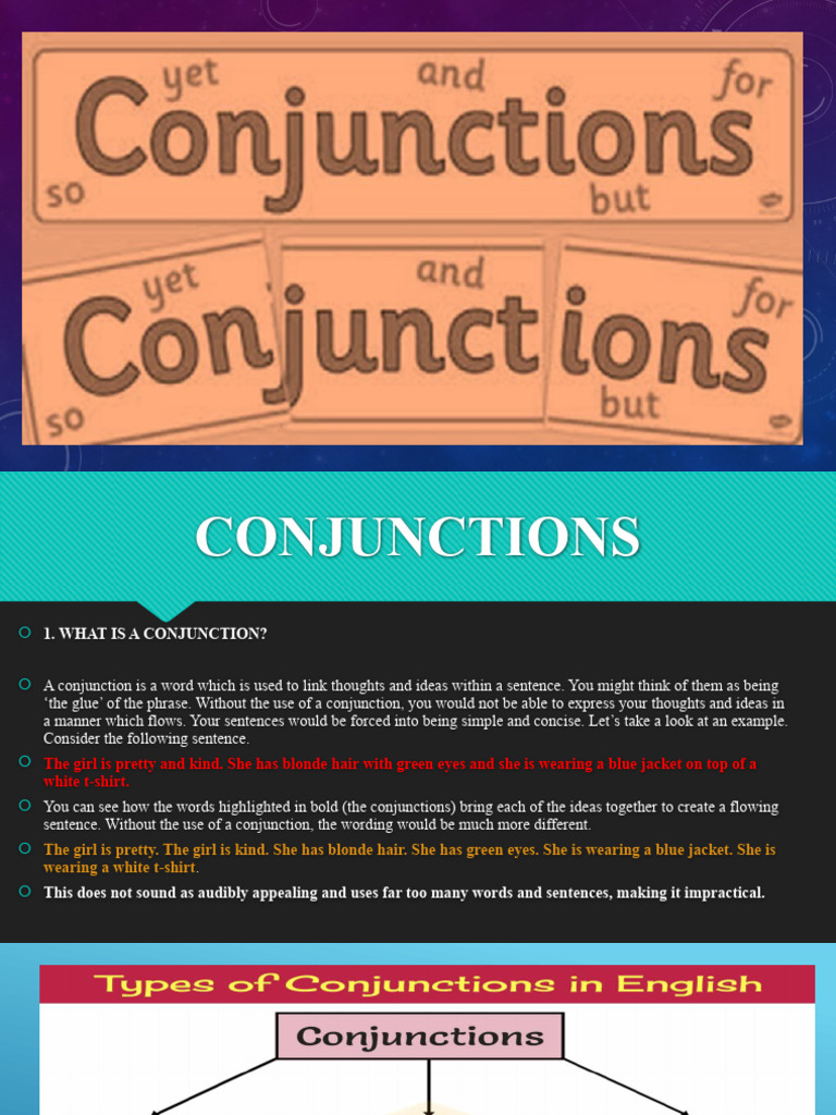 CONJUNCTIONS | PDF