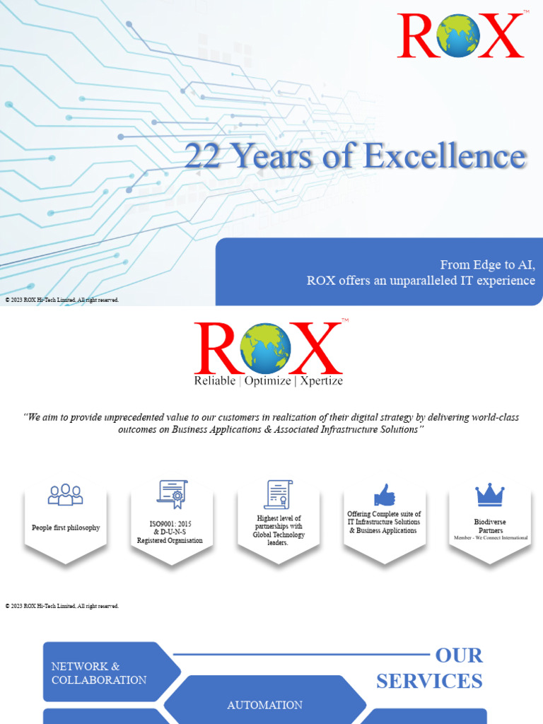 ROX Hi Tech Corporate Profile 2023 | PDF