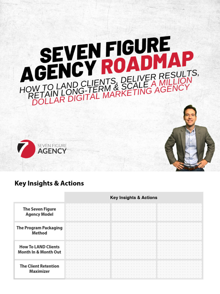Seven Figure Agency Roadmap Implementation Program Workbook-1 | PDF ...