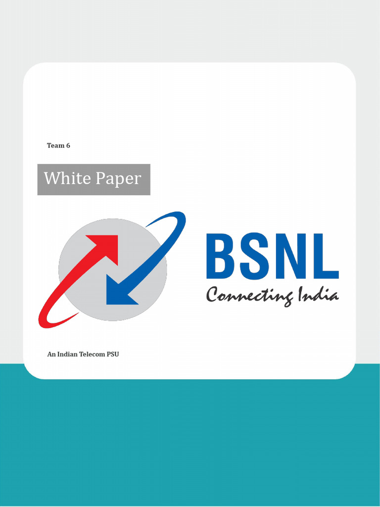 BSNL - Team 6 | PDF | Decision Making | Leadership
