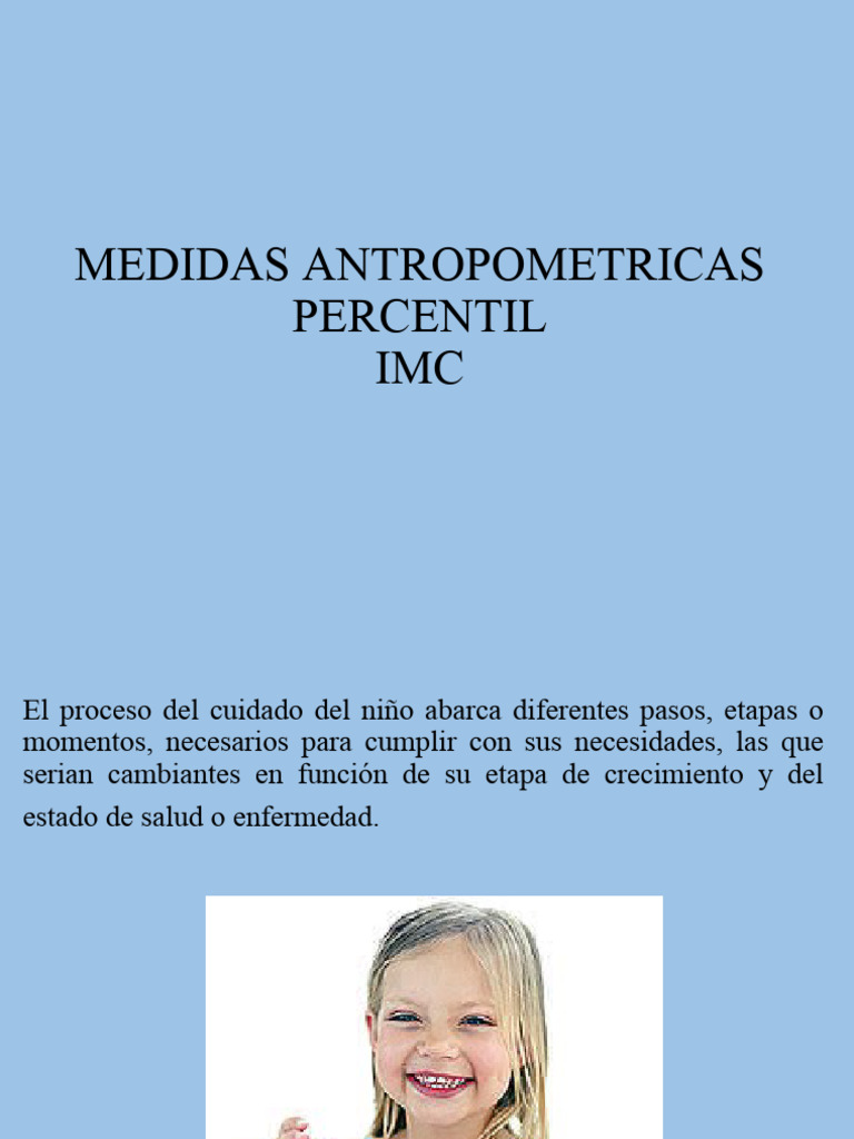 Antropometricas - Percentil - Imc | PDF