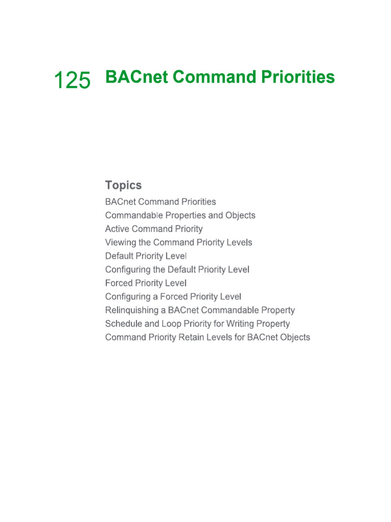 BACnet Priority | PDF BACnet Priority | PDF