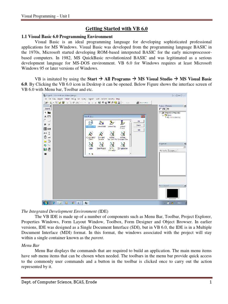 Unit I Vb 60 Notes Pdf Variable Computer Science Window Computing