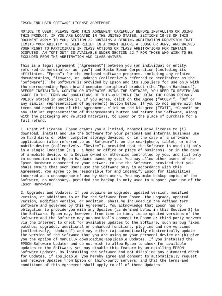 Software License Agreement | PDF | Arbitration | License