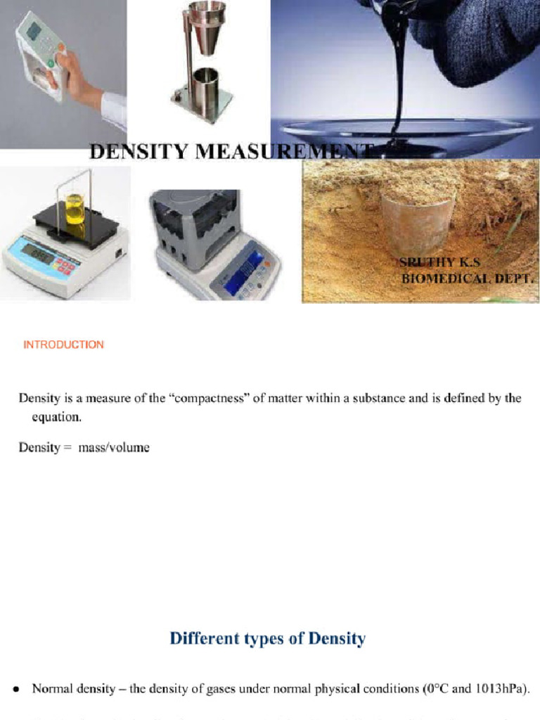 Density Measurement 2.3 | PDF