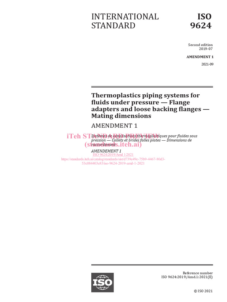 ISO 9624 2019 Amd 1 2021 | PDF | International Organization For ...
