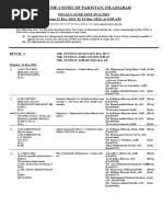 Federal Service Tribunal Cause List 2025 | PDF | Pakistan | Government ...