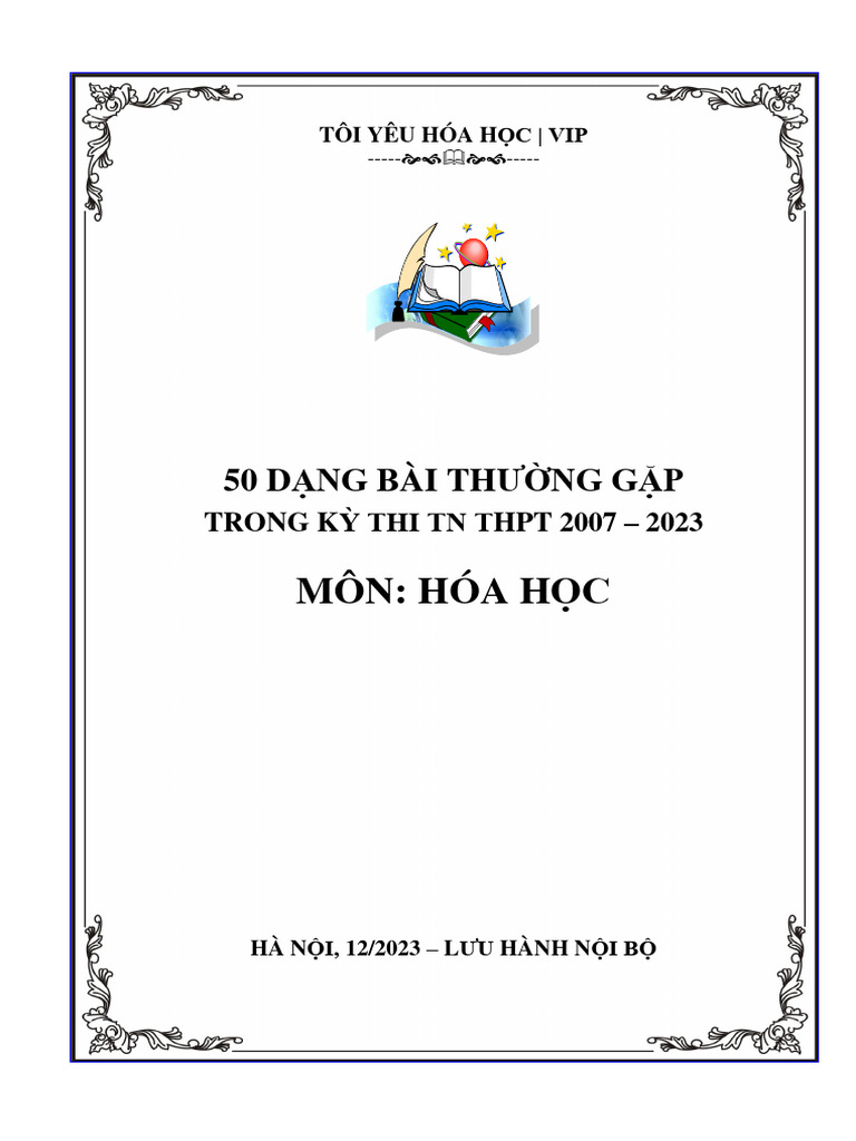50 Dạng Bài Thường Gặp - Tyhh | PDF