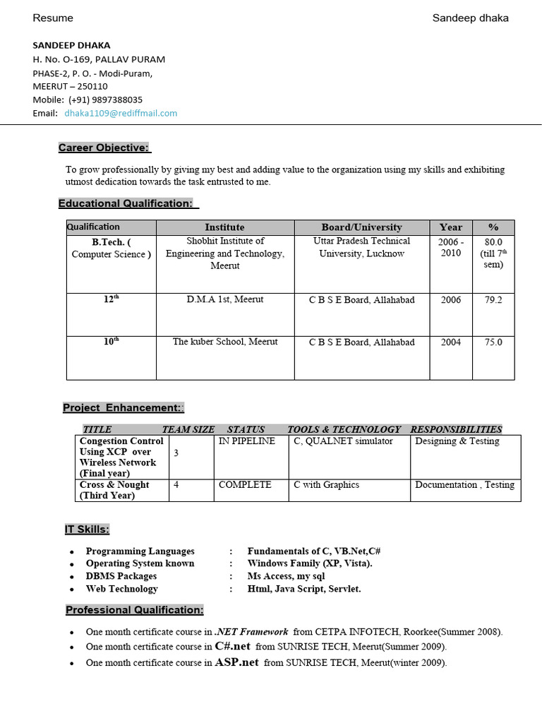 Perfect Resume | PDF | Software | Computing