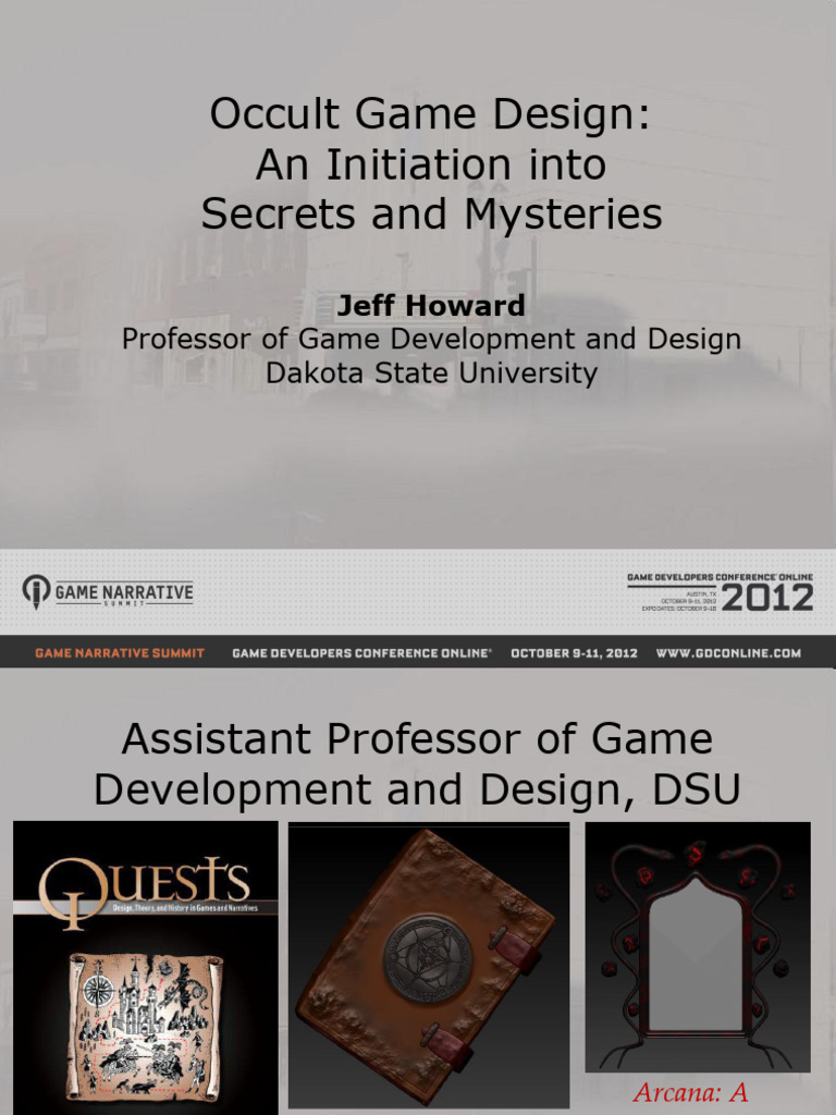 Howard Jeff Occultgamedesign | PDF | Games & Activities