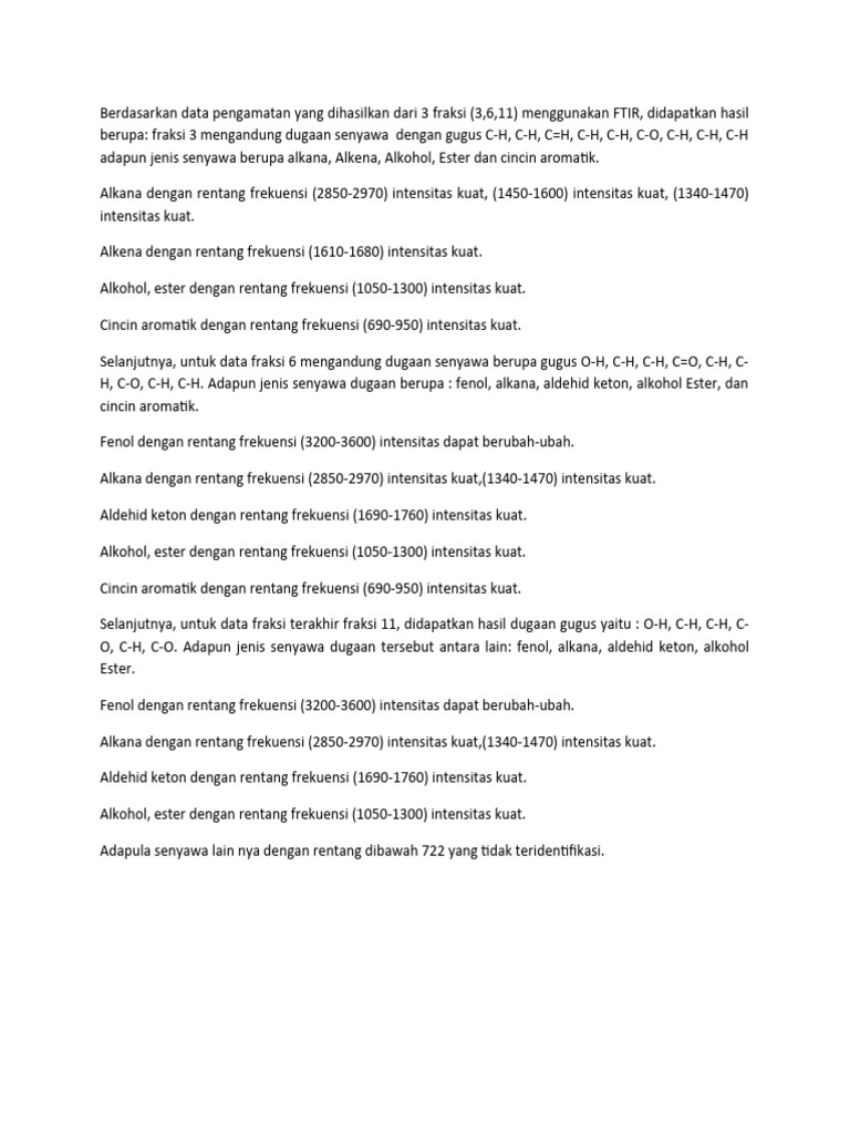 Pembahasan FTIR | PDF | Sains & Matematika