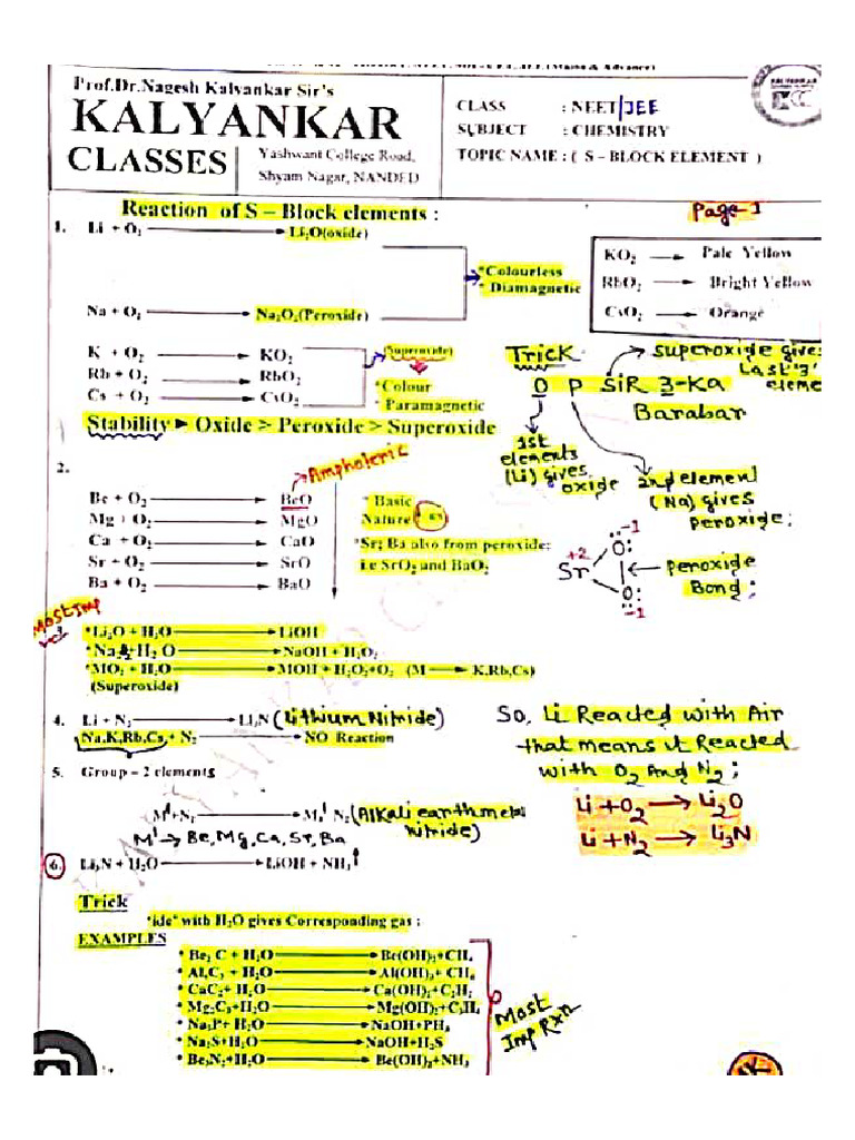 Chem Equation | PDF