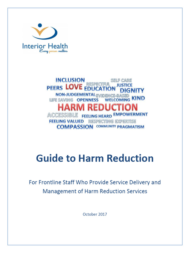 Guide To Harm Reduction Manual | PDF | Substance Abuse | Lgbt