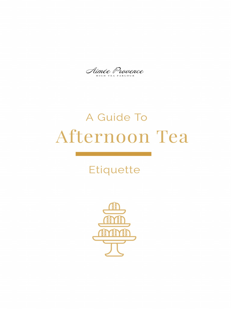 High Tea Etiquette Guide | PDF