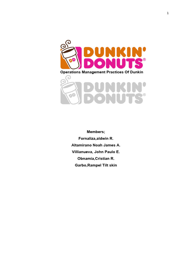 DUNKIN | PDF