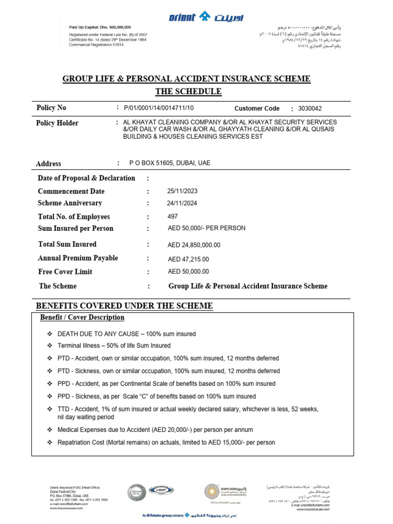 Group Life Policy Documents | PDF | Insurance | Life Insurance