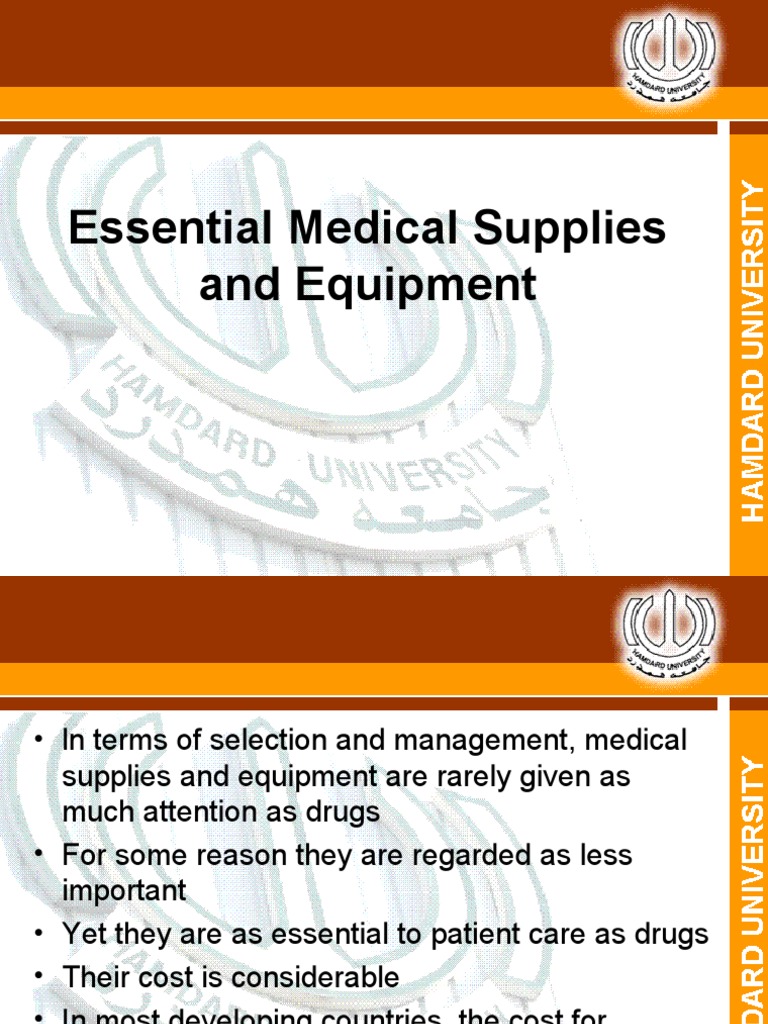 Essential Medical Supplies Management Guide | PDF | Surgical Suture ...