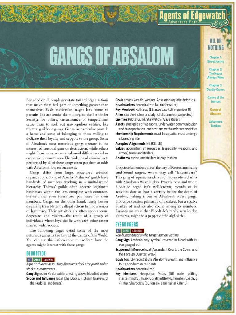Gangs of Absalom | PDF