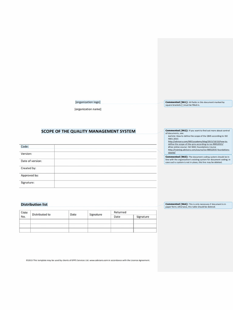 04.3 Appendix 3 Scope of The QMS Premium 2020 Preview EN | PDF 04.3 Appendix 3 Scope of The QMS Premium 2020 Preview EN | PDF
