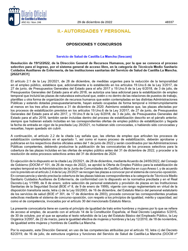 Tcae Con Opos Libre | PDF | Desempleo | Justicia