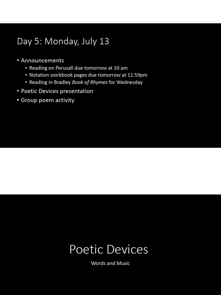 Poetic Devices | PDF | Poetry | Rhyme