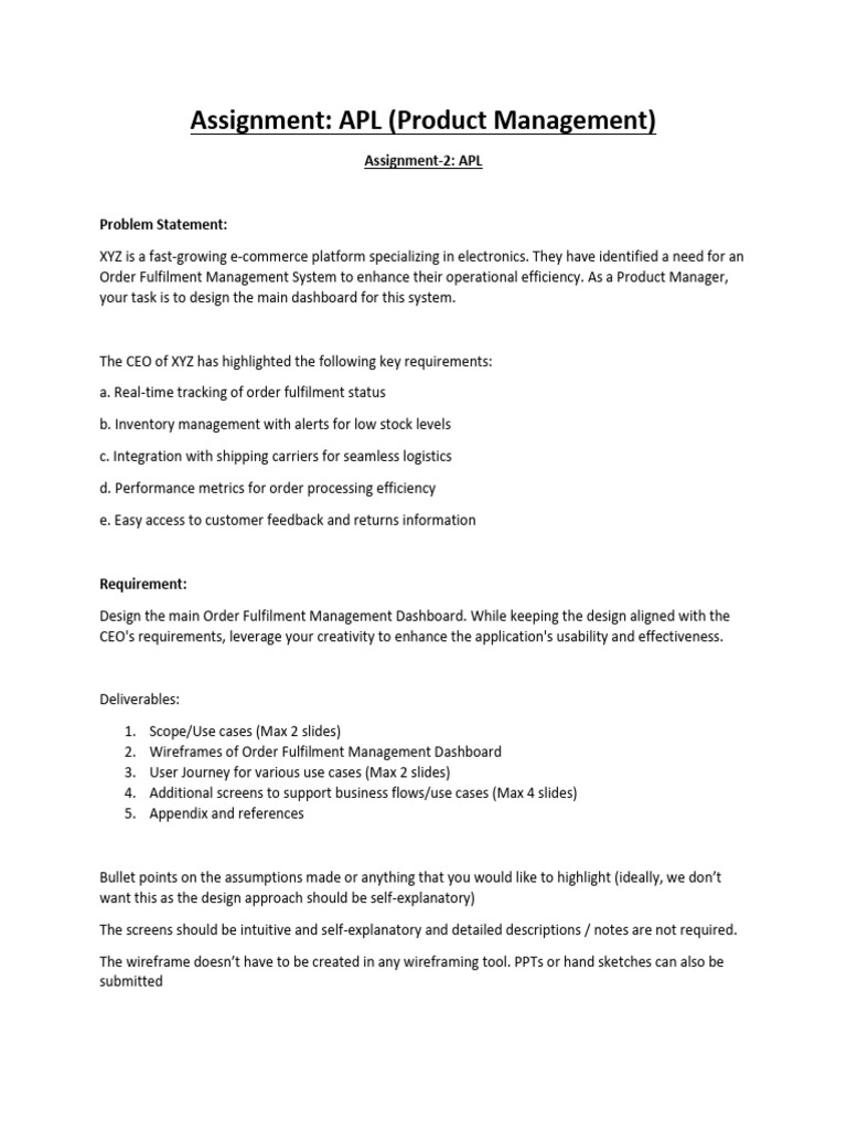 Zycus-APL Assignment-IIM Sambalpur | PDF