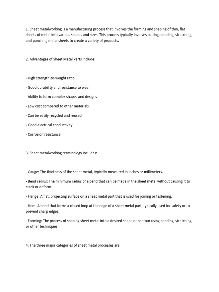 Sheet Metalw-WPS Office | PDF | Sheet Metal | Building Engineering