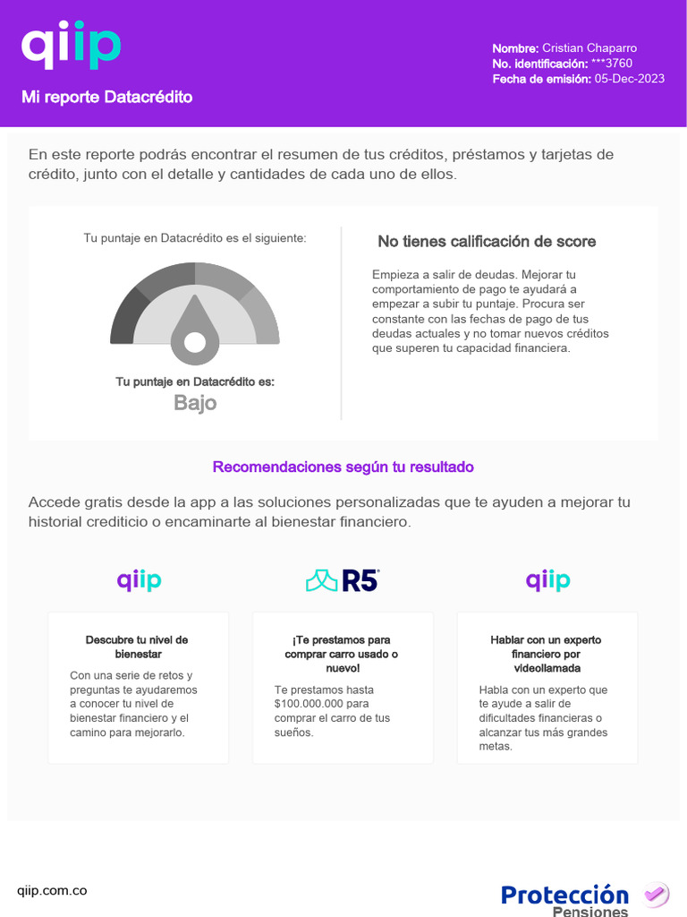 Reporte Qiip 05 12 2023 | PDF
