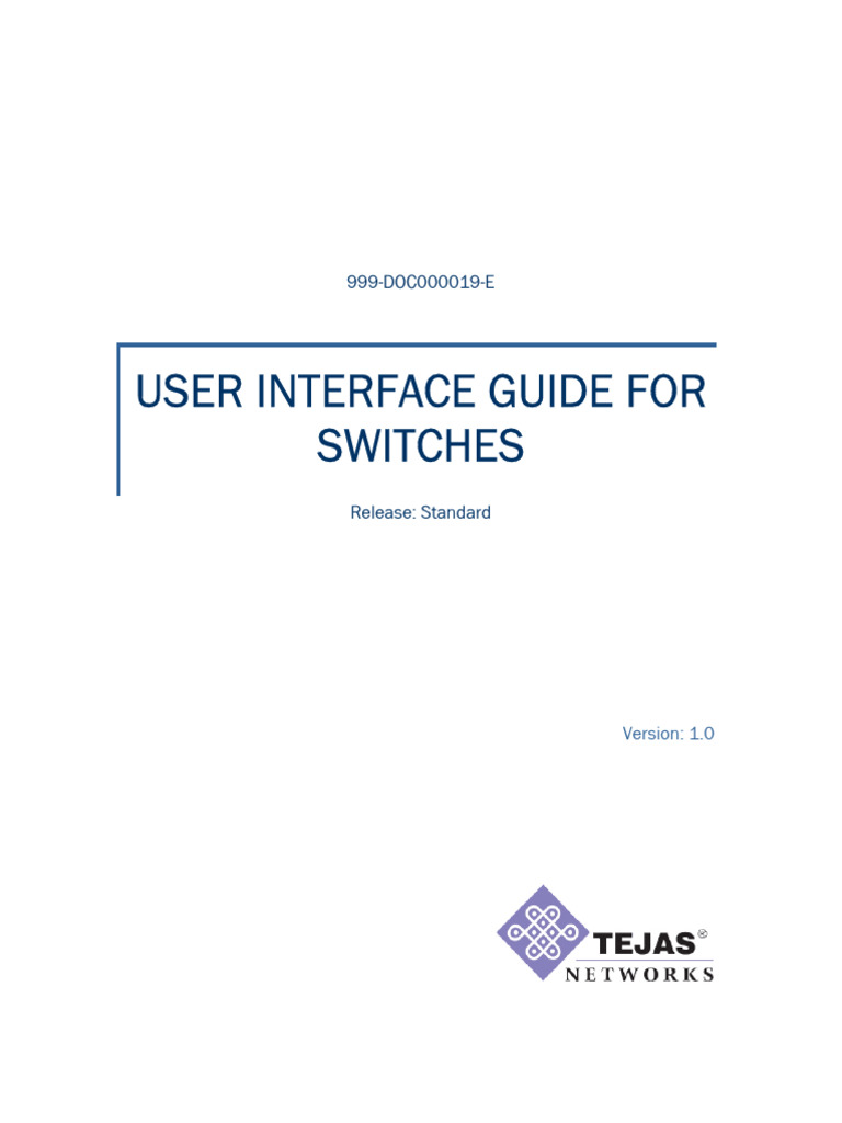 User Interface Guide - Switches | PDF | Network Switch | Computer Network