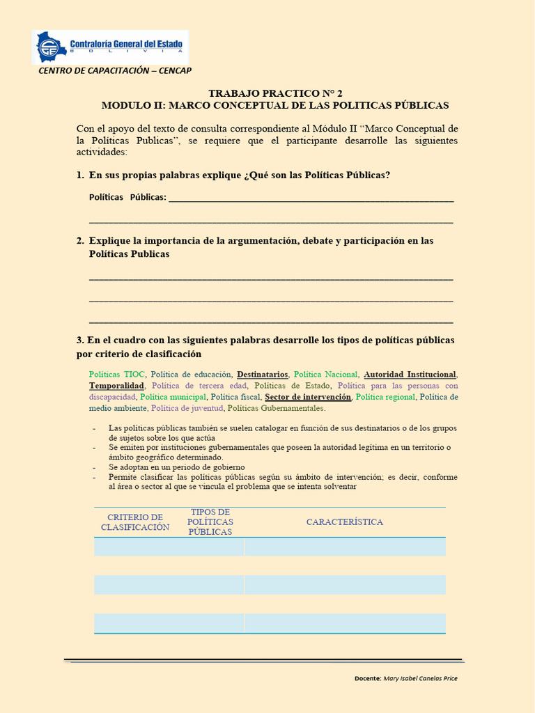 Practica #2 Modulo II Curso 1014 | PDF