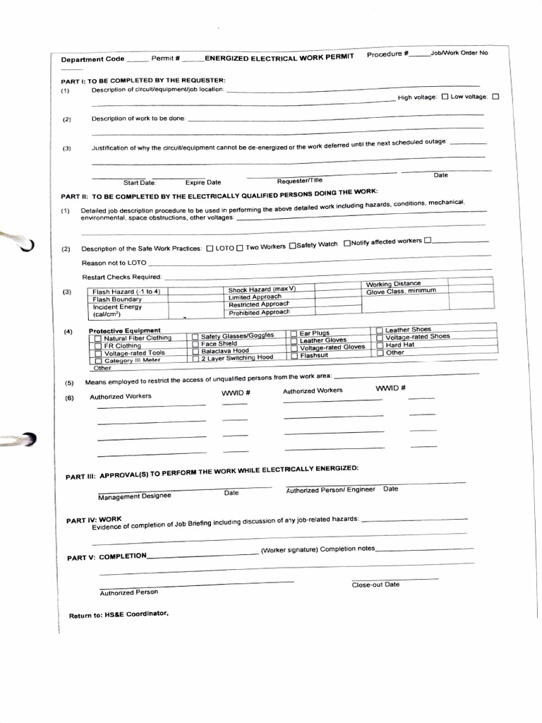 Work Permits Formats For Workplace | PDF | Scaffolding | Safety