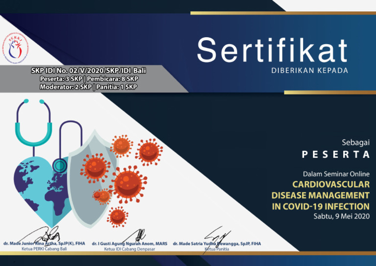 Sertifikat Kosong Perki Bali 9 Mei 2020 | PDF