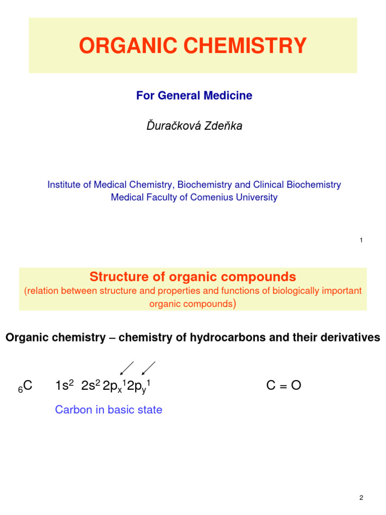 Lecture Organic Chemistry-GM | PDF | Isomer | Organic Chemistry