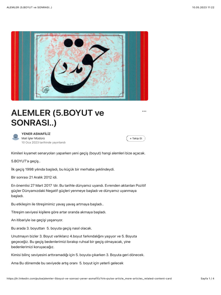ALEMLER (5.BOYUT Ve SONRASI. | PDF