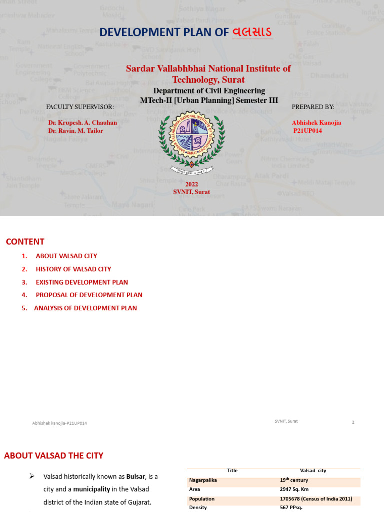 Valsad Development Plan 2022 | PDF