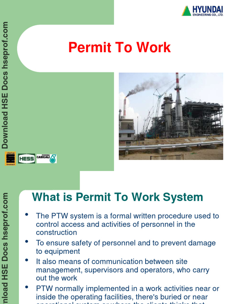HSE-BMS-010 Permit to Work (1) | PDF