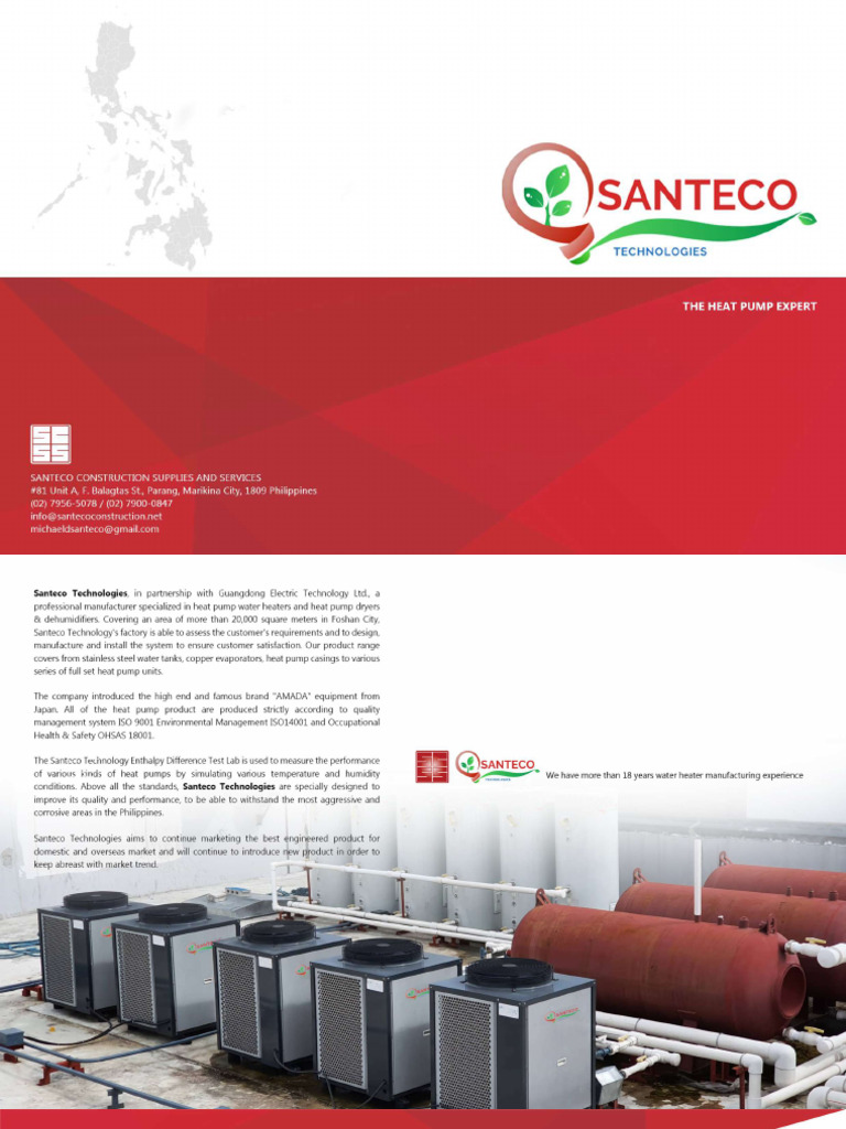 SANTECO HEATPUMP CATALOGUE | PDF