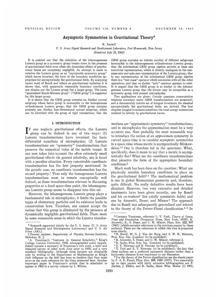 Physrev 128 2851 | PDF